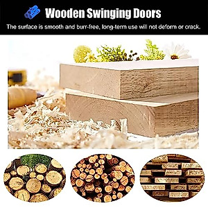 YANBI Living Room Cafe Saloon Swing Doors, Retro Louvered Partition Door, Cowboy Fence Bar Doors with Metal Hinge for Kitchen Toilet Restaurant (Size : W55xH90cm(21 5/8" x35 7/16"))