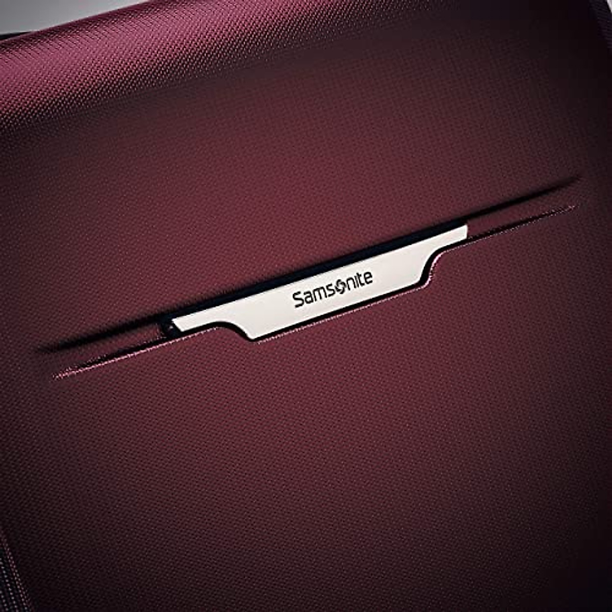 Samsonite Winfield 3 DLX Hardside Expandable Luggage with Spinners, Burgundy, Checked-Large 28-Inch