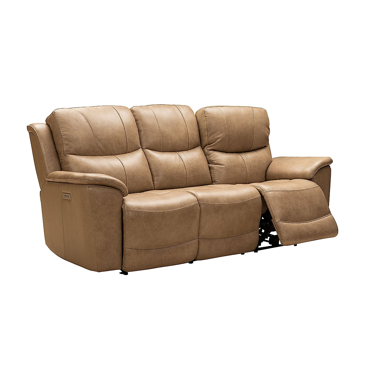 Barcalounger Kaden Power Reclining Sofa, Power Head Rests&Lumbar, Elliott Taupe