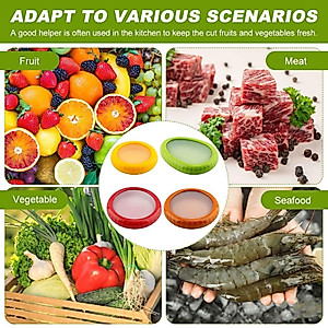 Generic 4pcs Silicone Fruit Storage Box, Avocado Saver and Tomato Holder, Reusable Storage Containers for Fridge, Onion Savers, Fruit & Vegetable Storage for Lemon & More, Mulit