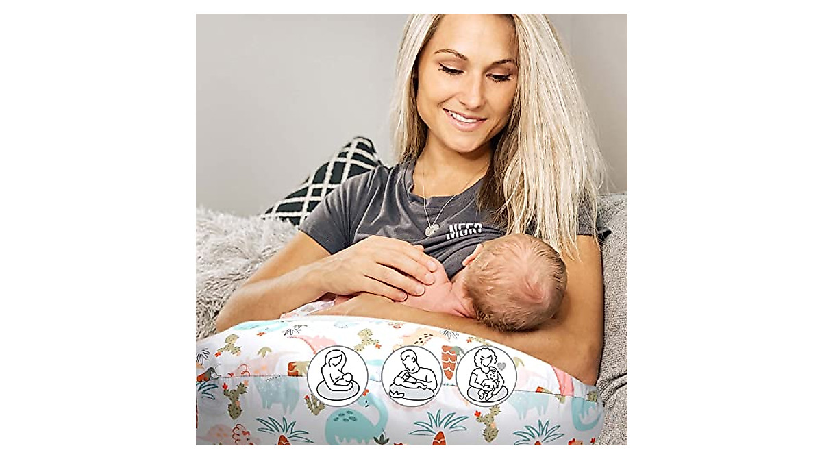 Boppy Original Support Nursing Pillow - Ergonomic Baby Feeding Aid