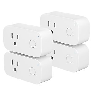 BN-LINK Smart Wi-Fi Plug Outlet Compatible with Alexa, Echo & Google Home, Remote Control, Timer Function, No Hub Required, 2.4G WiFi Only (4 Pack)