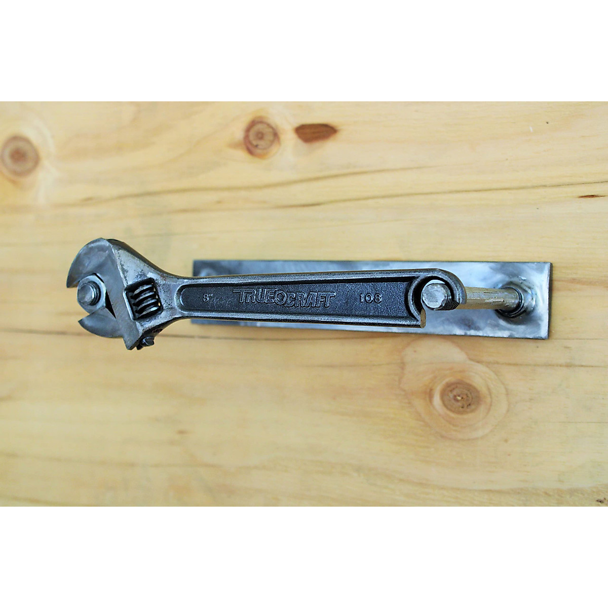 Toilet Paper Holder, Car Guy Gift, Wrench And Nut Bathroom Stand, Automotive Art, Toilet Paper Rack, Steampunk Bathroom Decor, Mancave Decor