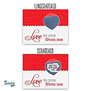 My Scratch Offs 25 DIY Make Your Own Scratch Off cards Lunchbox Love Notes Coupons Naughty or Nice Love From Me to You for Husband, Wife, Kids, Partner