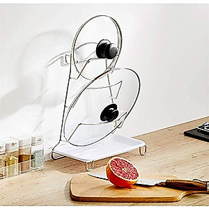 DRNKS Pan Pot Rack Cover Lid Rest Stand Spoon Holder Home Applicance The Goods for Kitchen Accessories Storage Pot Lid Holder Pot Lid Lifter Spoon Pot-Pot Cover Holder Pot Lid Suitable for Kitchen