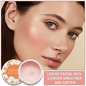 Pink Setting Loose Face Powder Matte Setting Powder Oil Control Minimizes Pores Long Lasting Waterproof Setting Powder Makeup Kit For Oily Skin With Soft Focus Effect (02#Pink Complexion)