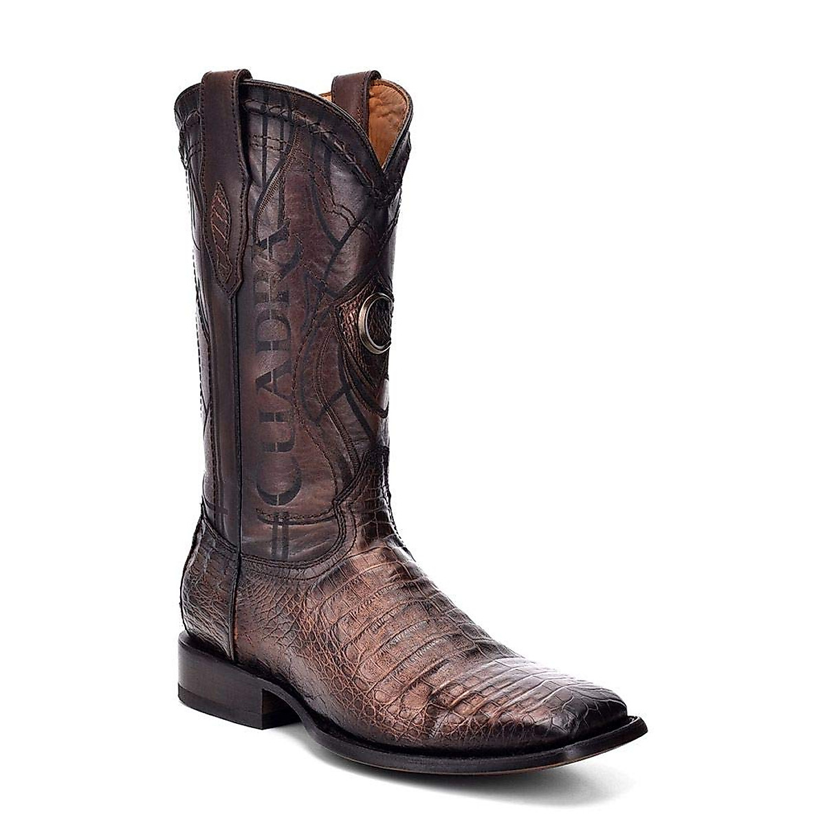 Cuadra 1E1OFY Crocodile Fuscus Rodeo Western Boots (Brown, numeric_11)
