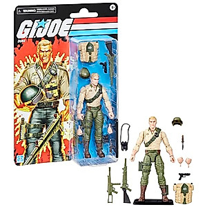 G.I. Joe Classified Series Retro Cardback Duke, Collectible 6-Inch Action Figure with 10 Accessories
