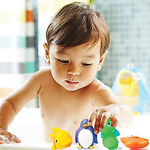 Munchkin® Ocean Friends Bath Toy and Storage Set, Multi , 6 Piece Set