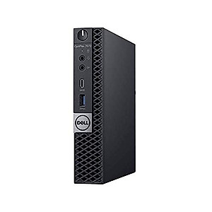 Dell Optiplex 7070 Micro (MFF) PC Intel Core i5-8600T up to 3.70 GHz, 16GB DDR4, M.2 256GB PCIe NVMe, Dual-b and 2x2 802.11ac WiFi, MU -MIMO + Bluetooth 5, Windows 10 Pro (Renewed)