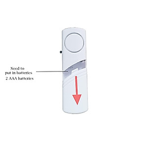 4 Pack Wireless Door Window Alarm, Magnetic Burglar Alert Sensor, Loud 90lb Door Alarms for Kids Safety, DIY for Home Security, Office Protection