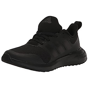 adidas Fortarun 2.0 Running Shoe, Black/Black/Carbon, 4 US Unisex Big Kid