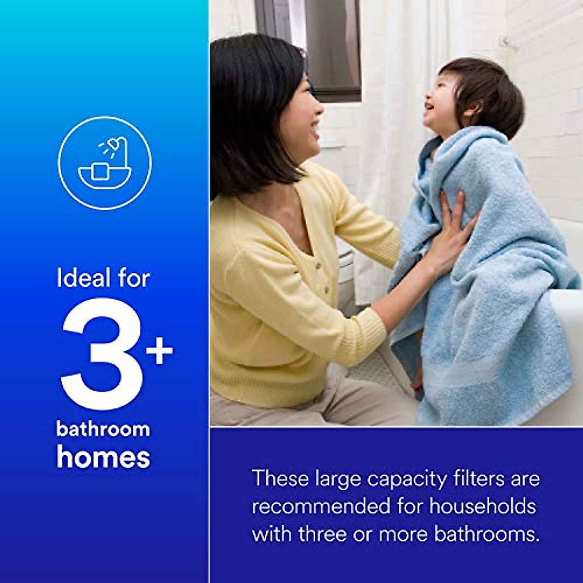 Filtrete Large Capacity Whole House Grooved Replacement Water Filter 4WH-HDGR-F01, 1-Pack, for use with 3WH-HD-S01 System