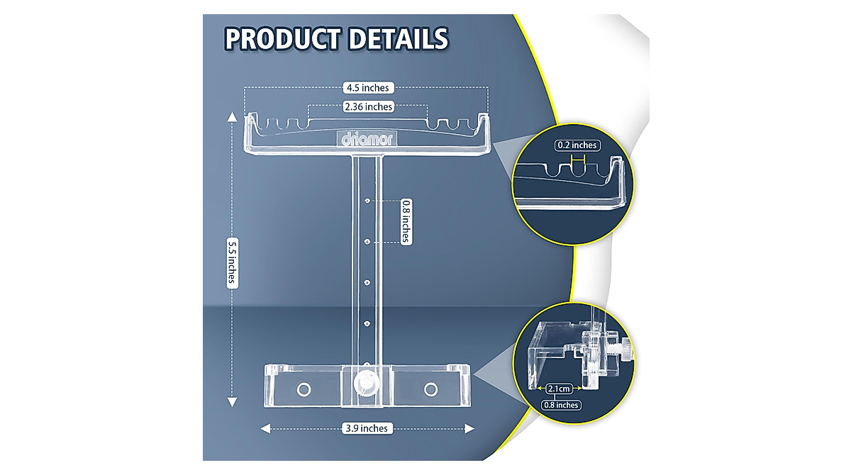 Adjustable Aquarium Light Riser | Clear Acrylic Fish Tank Stand