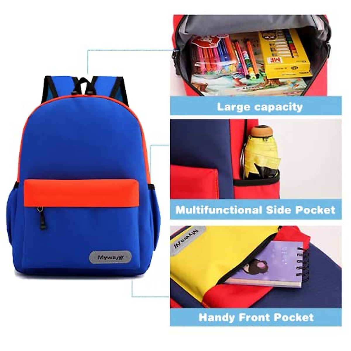 POWOFUN Kids Preschool Toddler Backpack Cute Cool Kindergarten Lightweight Daypack For Boys and Girls
