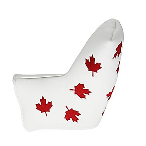 HISTAR Golf Putter Head Cover Headcover Red Maple Leaf Design Fit All Brands