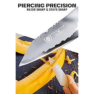 Dalstrong Paring Knife - 4 inch - Valhalla Series - 9CR18MOV HC Steel - Celestial Resin & Wood Handle - Professional Kitchen Knife - Razor Sharp - w/Leather Sheath