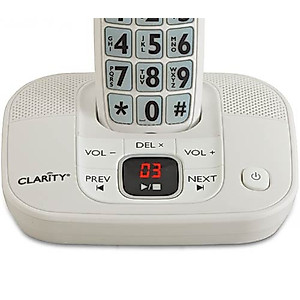 Clarity D714 Moderate Hearing Loss Cordless Phone with D704HS Expandable Handsets (D714 with (2) D704HS)