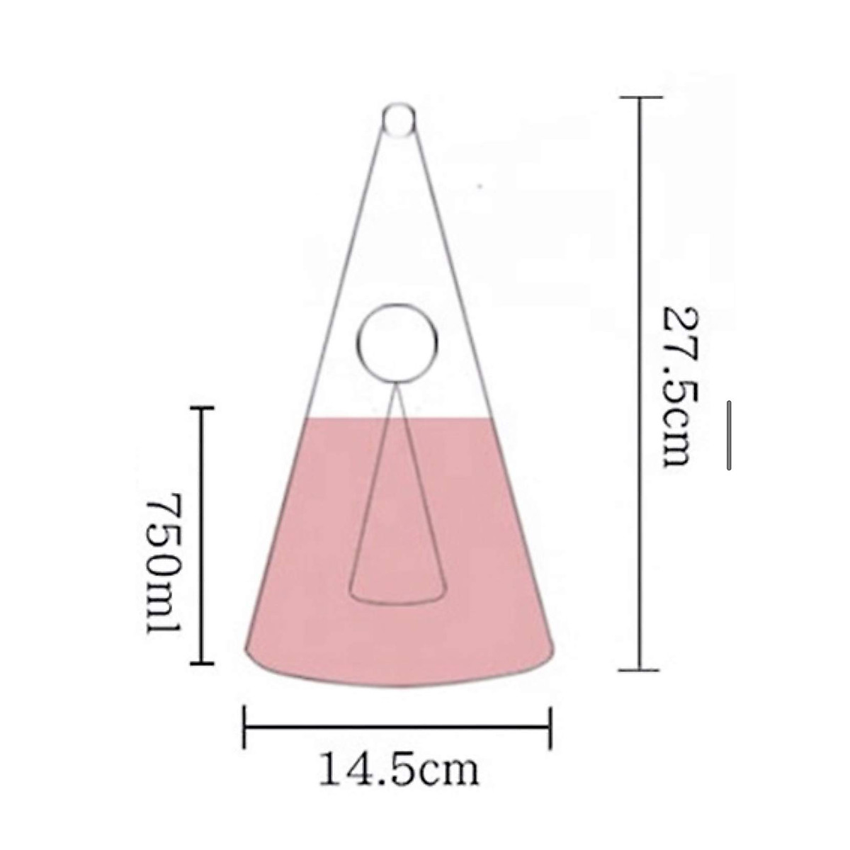 Product Waze Wine Decanter - 750ml Pyramid-Shaped - Wine/Whiskey Decanter - Hand Blown Lead-Free Crystal Glass Decanter - Red Wine Carafe - Wine Gift - Wine Accessories