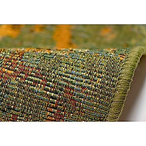 Liora Manne Marina Indoor Outdoor Rug - Traditional Designs, Comfortable & Durable, Power Loomed, Polypropylene Material, UV Stabilized, Kermin Green, 8'10" x 11'9"