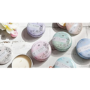 Pre de Provence Heritage Home Fragrance Collection Three Wick Candle Tins, 10.5 oz, White Gardenia