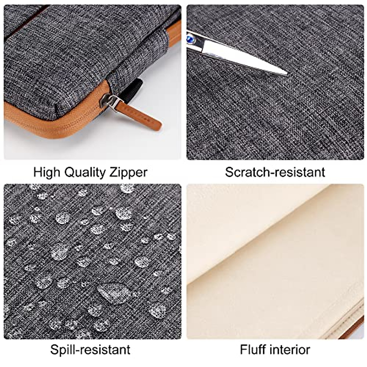 DOMISO 17 Inch Laptop Sleeve Shoulder Bag Water-Resistant Protective Case for 17.3" Dell Inspiron/MSI GS73VR Stealth Pro/Lenovo IdeaPad 300 320 321/ HP Envy 17/ LG Gram 17"/ ASUS ROG Strix GL702VS