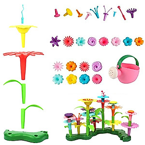Axel Adventures Flower Garden Building Toy, Stem for 3 Year Old, Flower Building Toy Set, Build A Garden Stem Toy, Girl Toys Age 2-3 Years, Flower Garden Building Toys, Toddler Girl Toys Age 2-3 (46)