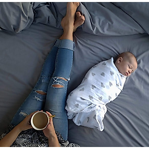 CozyBubs Muslin Swaddle Blankets - Breathable and Skin-Friendly Swaddle Blanket for Girls and Boys - Perfect Nursery Essential and Baby Shower Party Gift - 47 x 47 inches 3-Pack