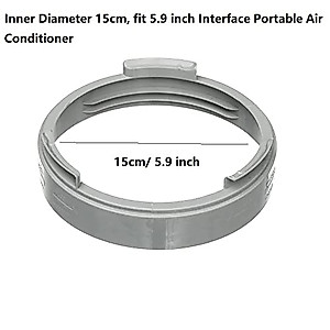 Exhaust Duct Interface, 5.9inch Dia Exhaust Duct Hose Adapter Connector for Portable Air Conditioner (Round Interface)