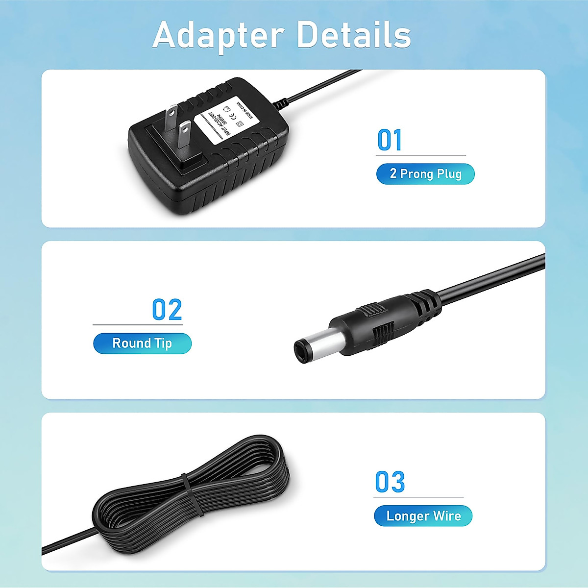 CJP-Geek 6.5V AC/DC Adapter Compatible with Blackstar Fly 3 Bass Amplifier Fly3 & Fly 103 Guitar Speaker PSU1FLY PSU-1 SW10-06501500-W Power Supply