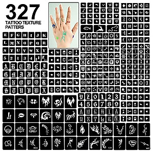Glitter Tattoo for Kids, Glitter Tattoos 48 Colors, 318pcs Glitter Tattoo Stencils, 10 Sheets Tattoo Stickers Supply Sparkly Temporary Tattoos2 Glues,5 Brushes Adults & Kids Arts Glitter Make Up Kit ZYH2209001KIT