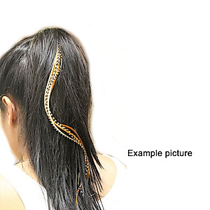 Sexy Sparkles - Feather Hair Extensions, 20 Hair Feathers 8-11 Inches with 20 Beads and Loop Tool Kit