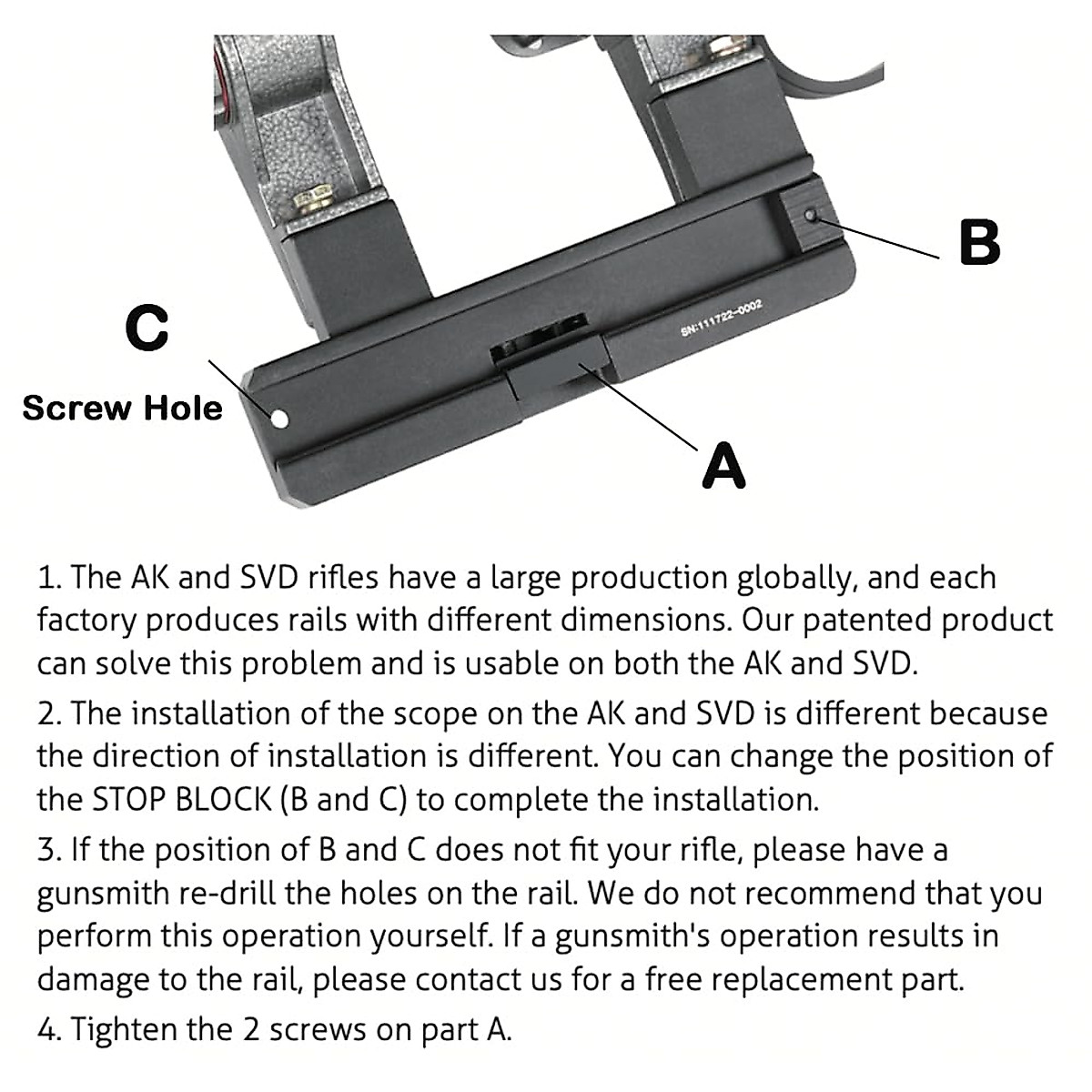 SD6X42 SV-D 6X42 POSP Rifle Scope with Side Rail Mount