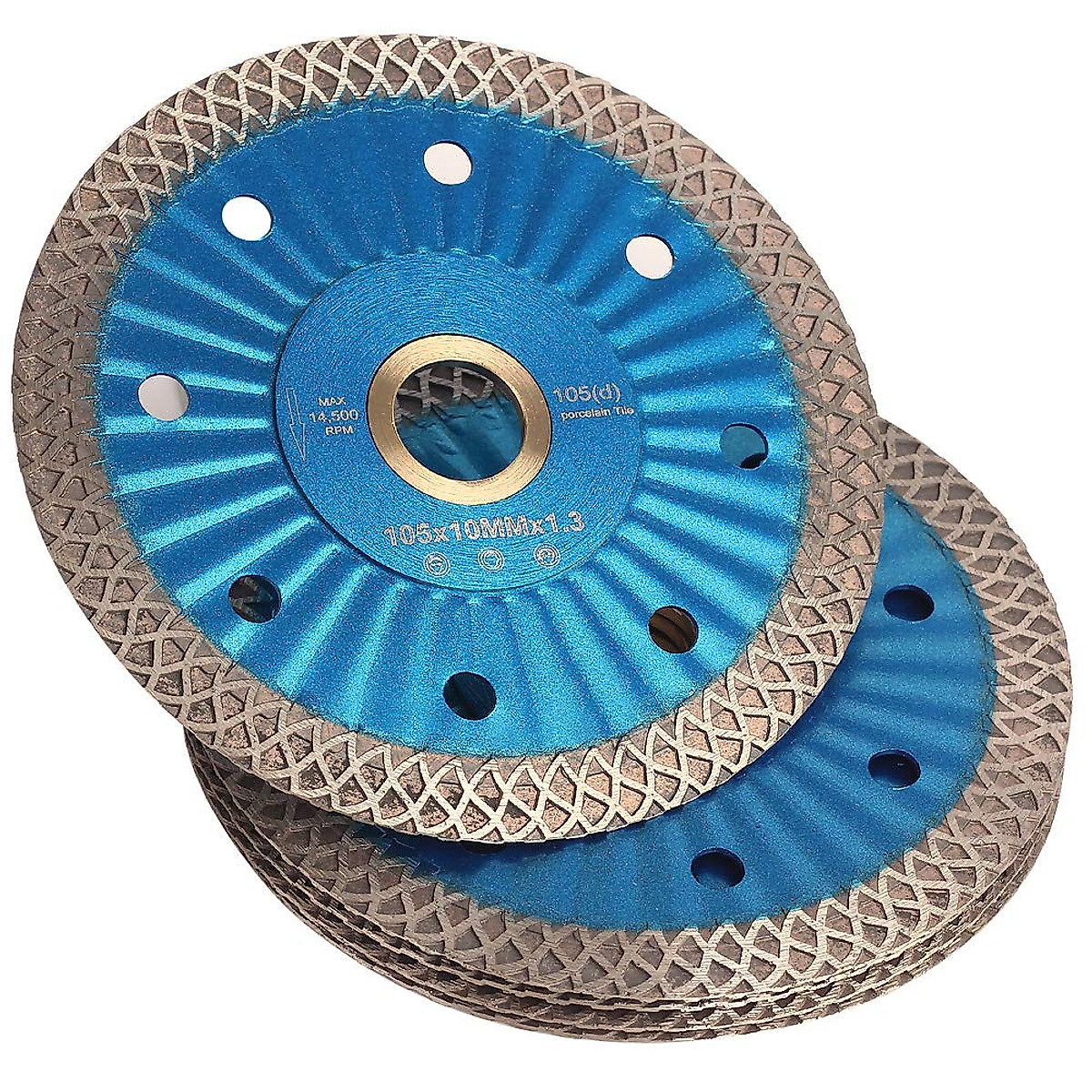 5Pcs/Box 4" Diamond Saw Blade Super Thin Porcelain Cutting Blade for Porcelain Tile Ceramic Granite Marble…