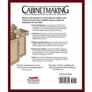 Illustrated Cabinetmaking: How to Design and Construct Furniture That Works (Fox Chapel Publishing) Over 1300 Drawings & Diagrams for Drawers, Tables, Beds, Bookcases, Cabinets, Joints & Subassemblies