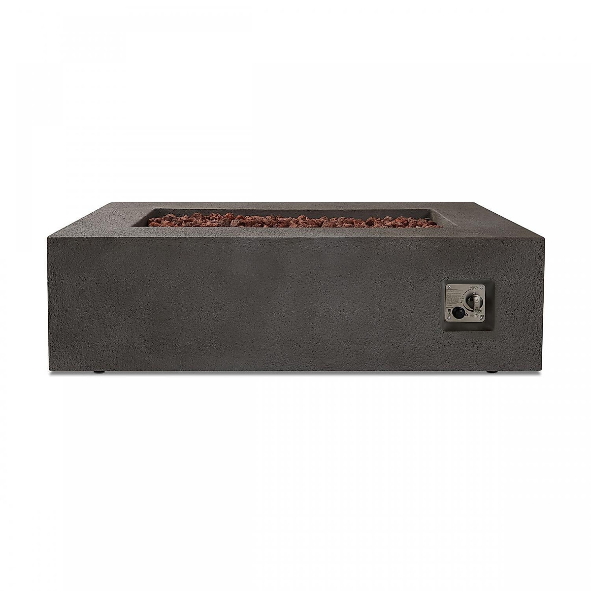 Lakeview Villa Flora 50-Inch Rectangle Natural Gas Fire Pit Table - Glacier Gray - SC-9750NG-GLG