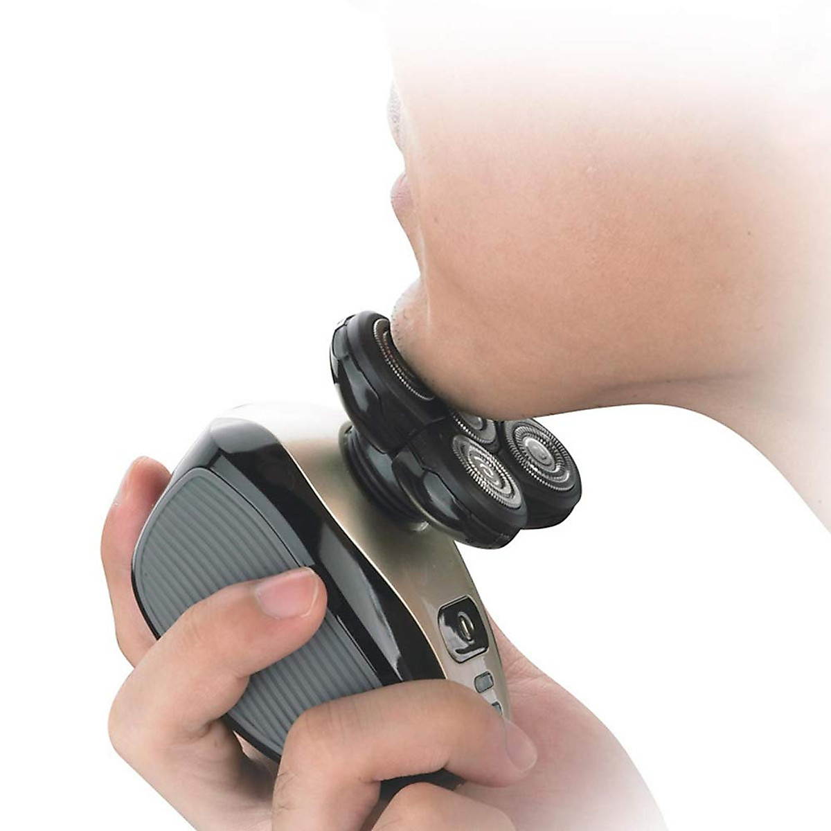 Men's 5-in-1 Electric Rotary Shaver, 5D Wet Dry Bald Head Grooming Kit/Five-Headed Beard Hair Razor, Cordless and Rechargeable with Beard/Nose Hair Trimmer, Hair Clipper, Facial Cleansing Brush