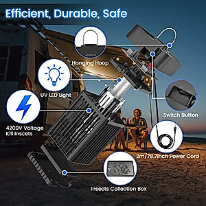 ANSEVO Electric Bug Zapper - 4200v Electric Mosquito Zapper for Home Backyard Patio Garden Indoor Outdoor