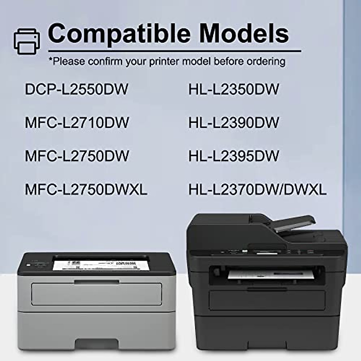 TECHNETIUMINK TN760 Compatible TN-760 Toner Cartridge Replacement for Brother DCP-L2550DW MFC-L2710DW MFC-L2750DW MFC-L2750DWXL HL-L2350DW HL-L2370DW/DWXL Printer (Black, 1 Pack)