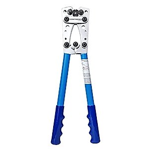 haisstronica Battery Cable Lug Crimping Tools-Wire Crimper Tool,AWG 10 8 6 4 2 1 Battery Terminal Crimper for Heavy Duty Wire Lugs,Battery Terminal,Copper Lugs Terminals