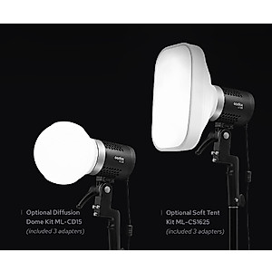 Godox ML30 37.6W 5600K LED Video Light, CRI 96+ TLCI 97+, 8590Lux@1m with Reflector, 4FX Effects,Slient Mode,with 2X NP970 Lithium Battery, APP Wireless Control,Multiple Control Methods (ML30)