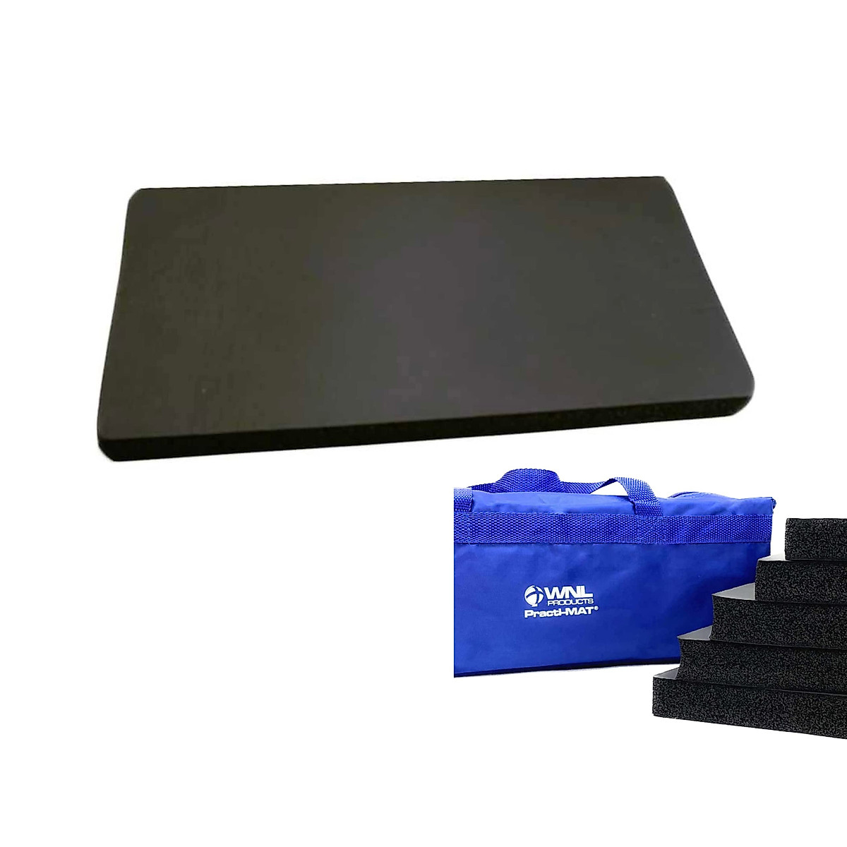 WNL Products Practi-MAT Kneeling Padded Mat for CPR Training, CPR Training Accessories Knee Pad - Pack of 5 with Carry Bag