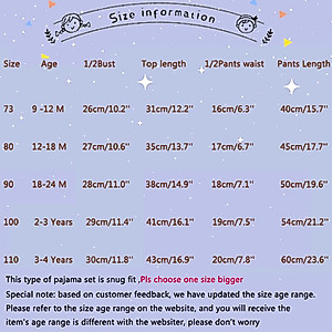 Baby Boys Girls Organic Soft Comfy Cotton Fall Winter Clothes Pants 2-Piece Pajama Set Solid Color Outfit (Brown, 12-18 Months(Size 80))