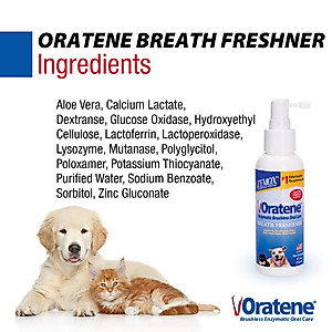 Oratene Brushless Oral Care Breath Freshener for Dogs and Cats, 4oz
