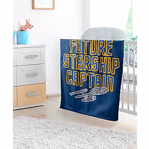 LOGOVISION Star Trek Lightweight Baby Blanket, 30"X40", Future Captains Unisex for Infants Girls & Boys