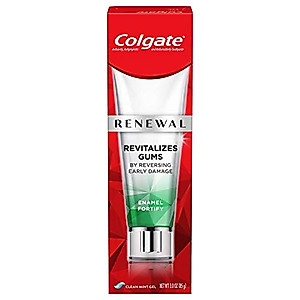 Colgate Renewal Gum Toothpaste, Enamel Fortify - Clean Mint Gel Formula (3 ounce)