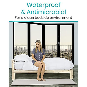 Vive Fall Mat - 72" x 24" Bedside Fall Safety Protection Mat for Elderly, Senior, Handicap - Prevention Pad Reduce Risk of Injury from Impact - Prevent Bed Falling - Anti Fatigue, Standing Non Slip