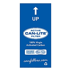 Can Filter Active CarFilter Mini 8- x 25-inch 800 CFM for maximum odor control in grow tents and other hydroponic systems