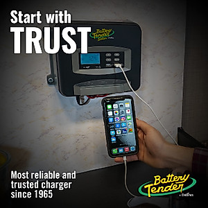 Battery Tender 50 AMP PWM Solar Charge Controller with Dual USB Port and LCD Screen, Suitable for 12, 24, 36, 48 Volt Lead Acid, AGM, Gel, and 12 Volt Lithium Batteries