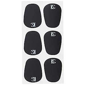 BG A10L Large Mouthpiece, 0.8mm Patches, 6 Pack - Black